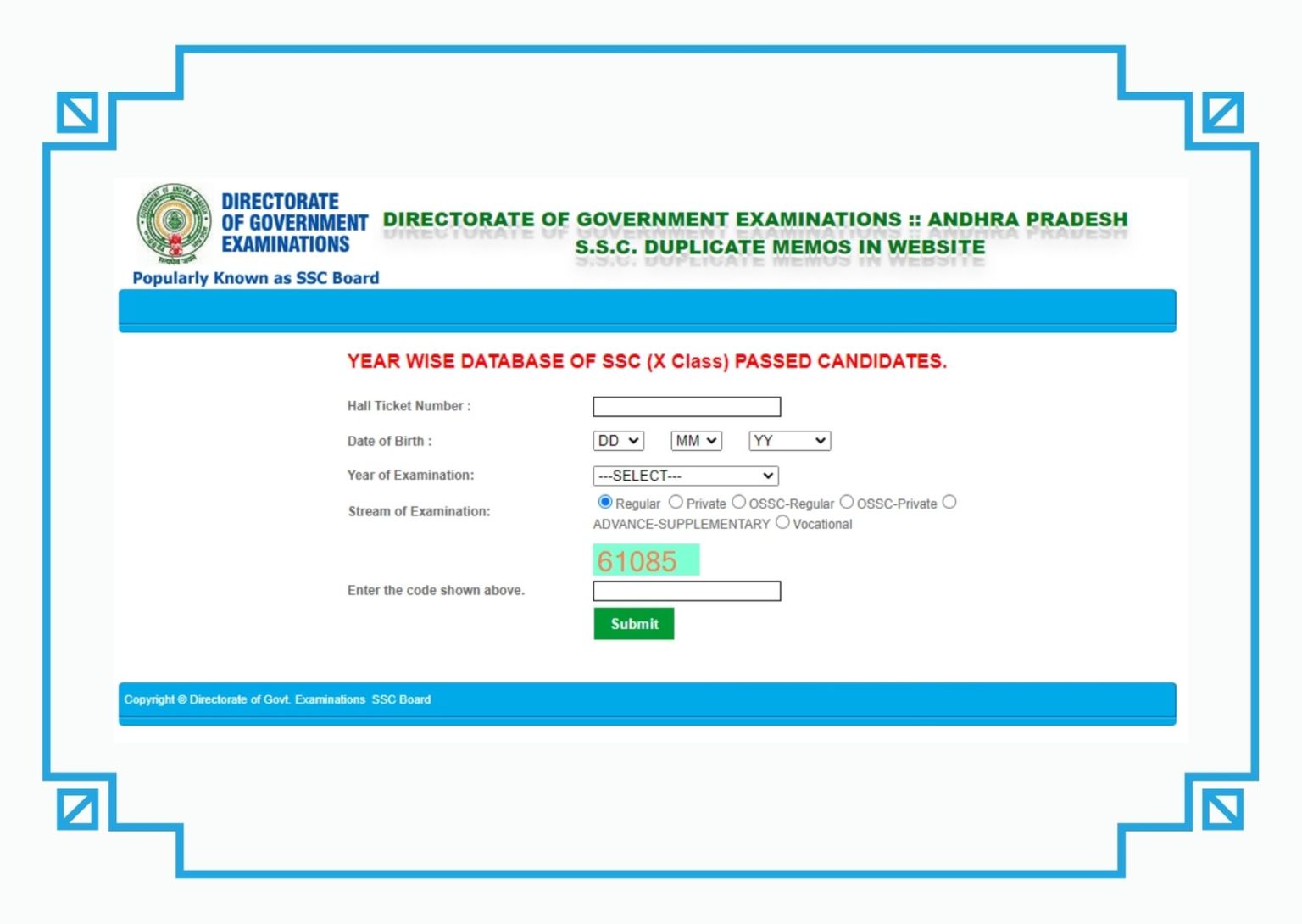 AP SSC Marks Memo Download Short Marks @ bse.ap.gov.in